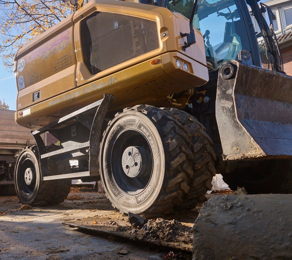 Apollo Tyres has expanded its innovative AWE 723+ dual excavator tyre range