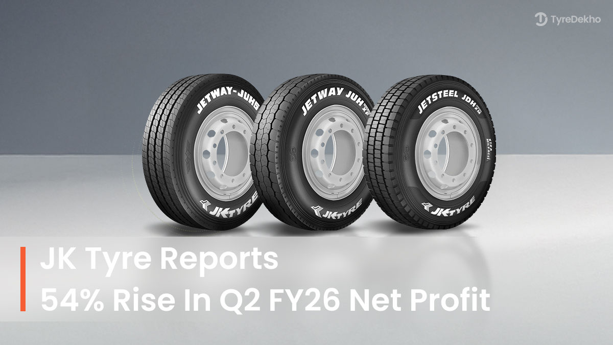 JK Tyre Reports 54% Rise In Q2 FY26 Net Profit